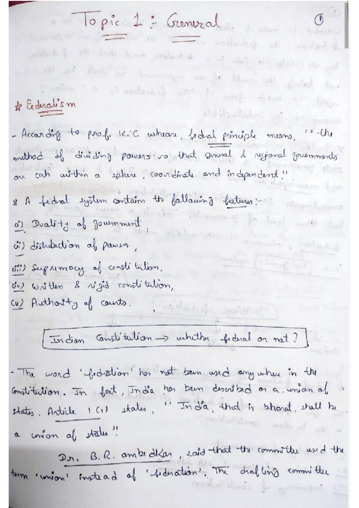 Constitution notes print - Course Notes of LL.B. - Studocu