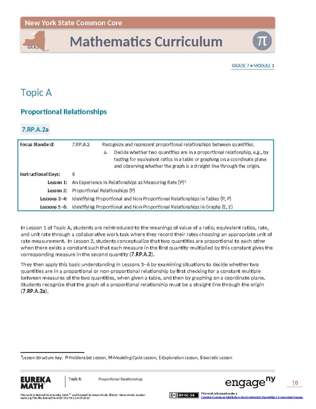 Math g7 m1 topic a overview - 7 G R A D E Topic A: Proportional ...