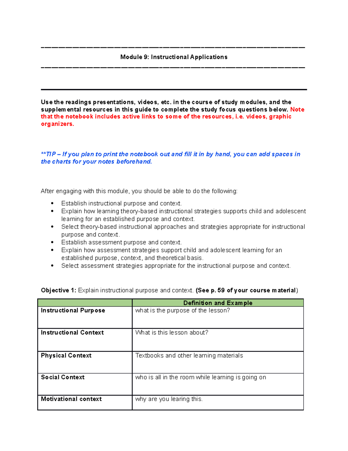 Module 9 Notebook - 1 - recent - - Studocu