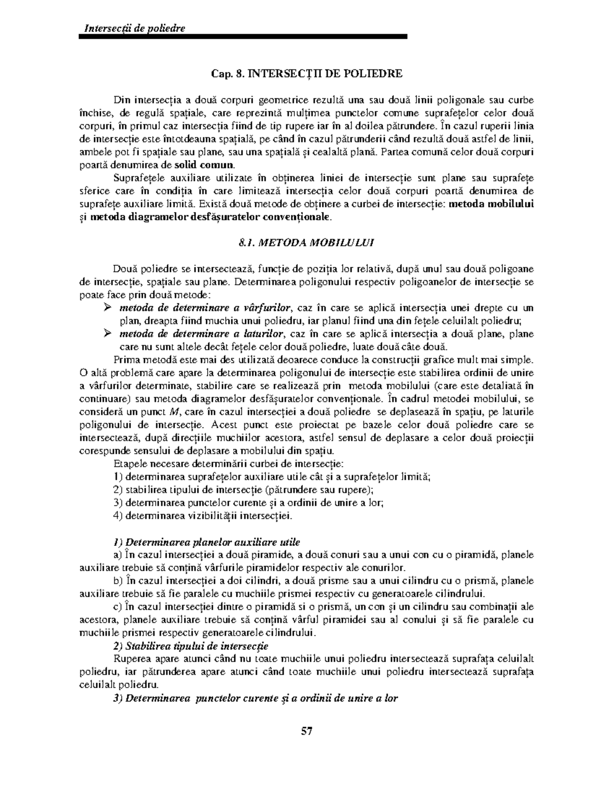 Cap-8-2015 Intersectie de corpuri - Intersecții de poliedre Cap. 8 ...