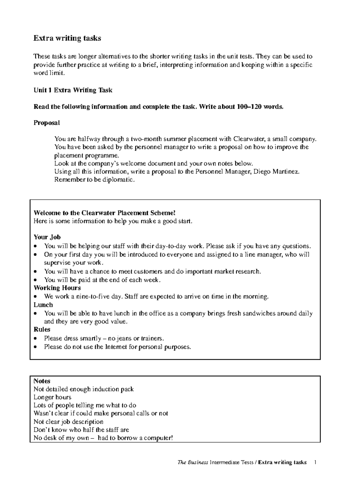 Extra-writing-tasks - Tieng anh co so - Extra writing tasks These tasks ...