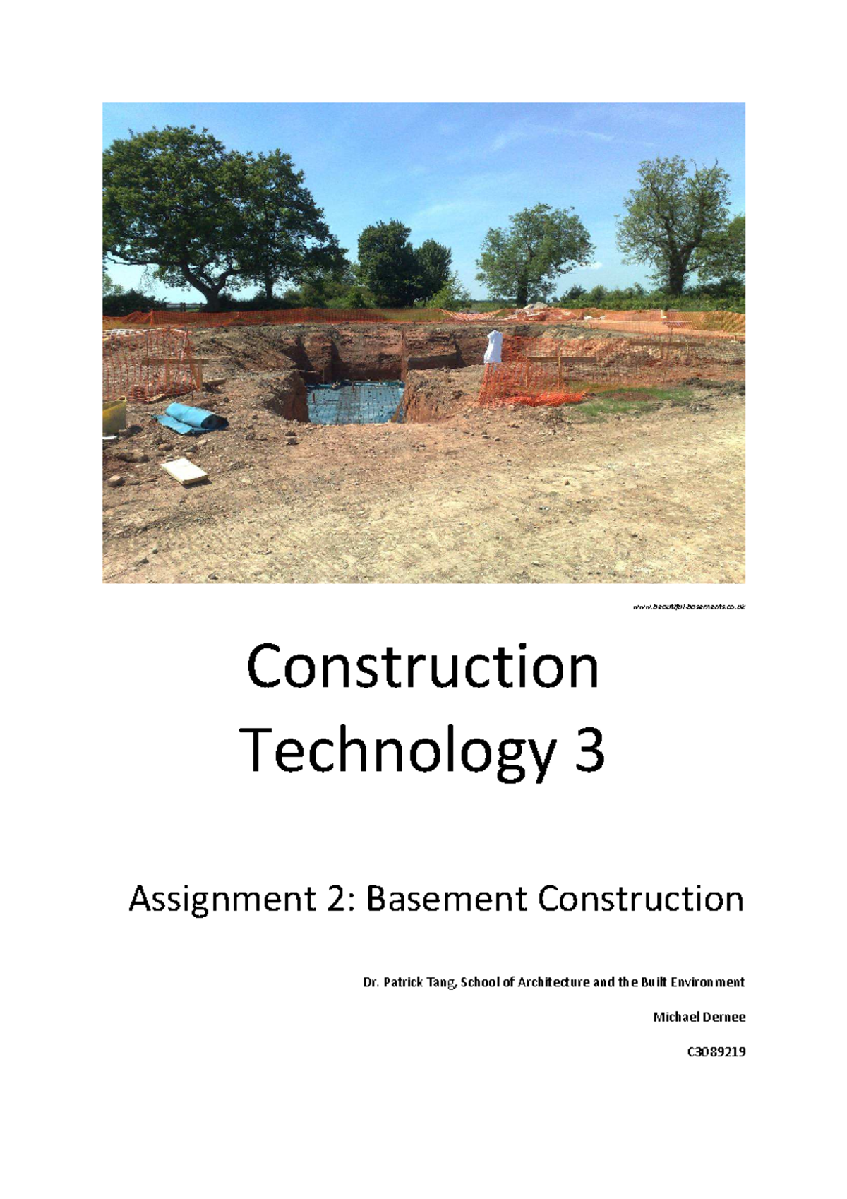 Construction Technology 3 Assignment 2 B - HND in Computing - Studocu