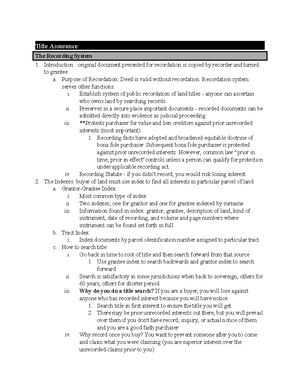 Example Rule Statement example - Property Rule Statements Fee simple ...
