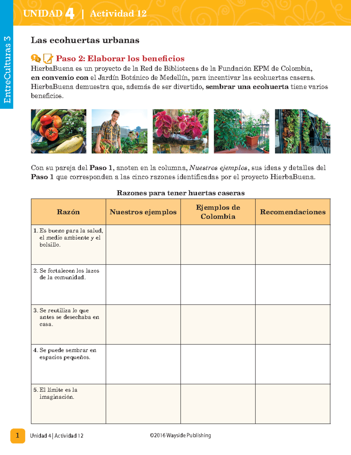 EC L3 U4 Actividad 12 Paso2 -SE - EntreCulturas 3 UNIDAD 4 | Actividad ...