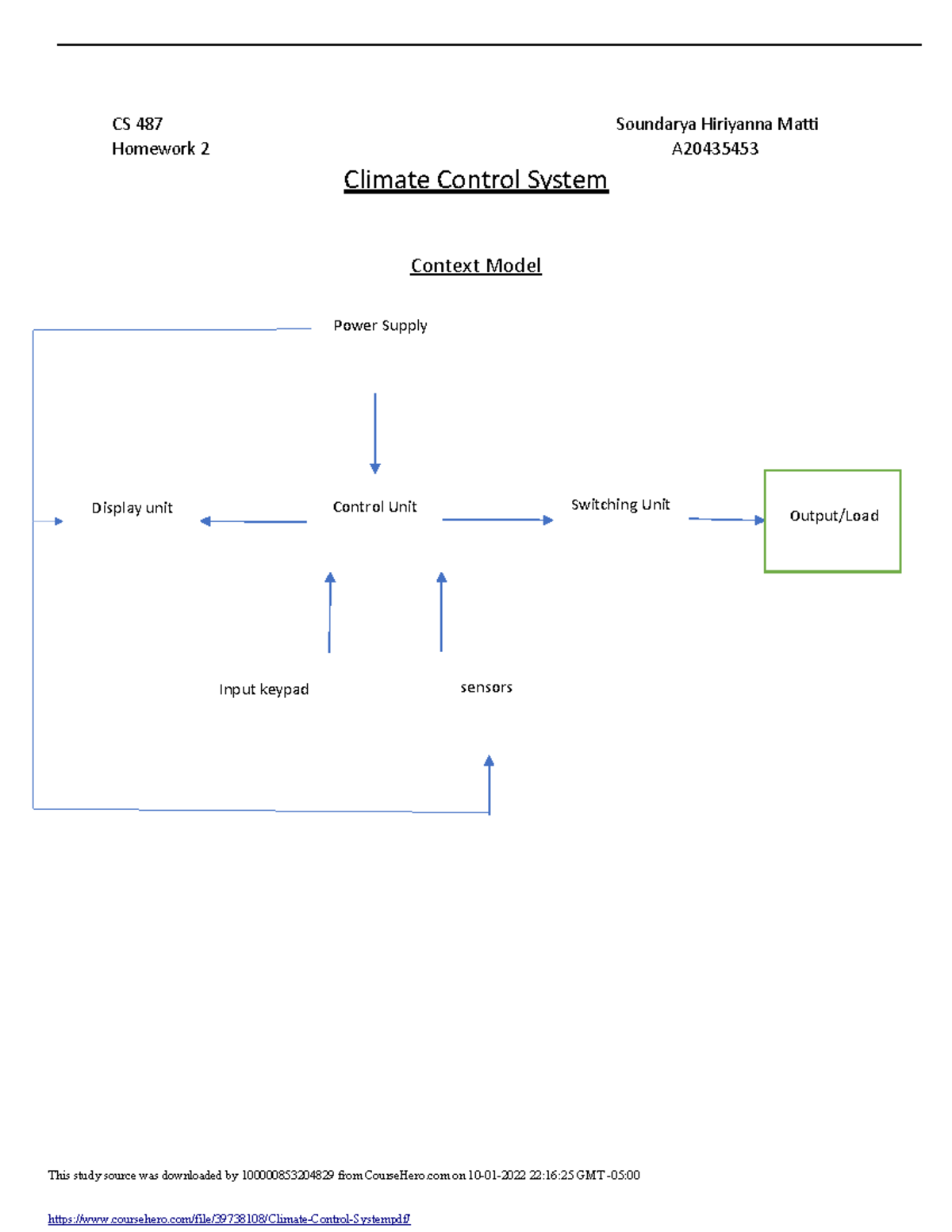 Climate Control System.pdf - This study source was downloaded by ...