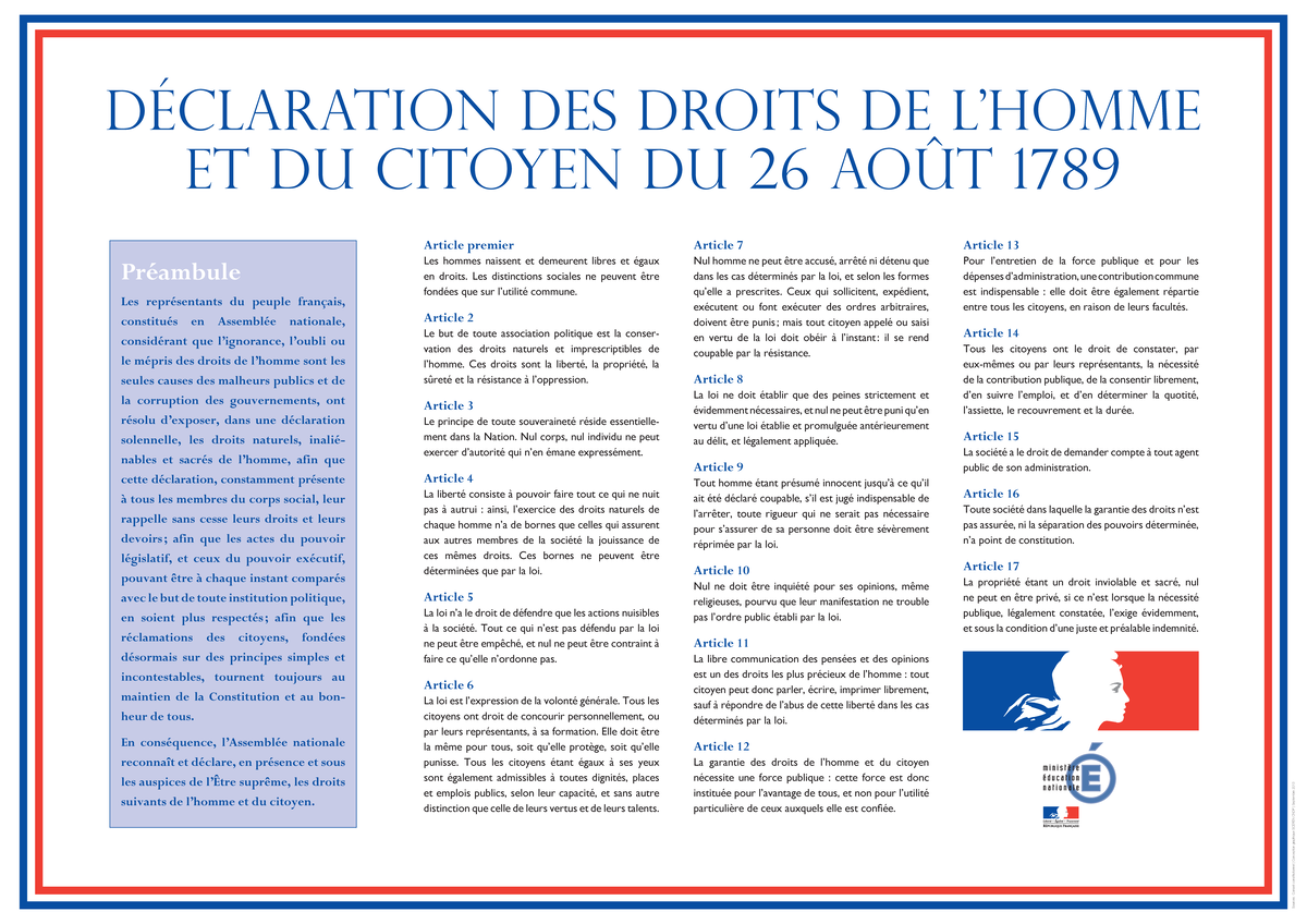 DDHC fiche sur la declaration des droit de l'homme - Déclaration des ...