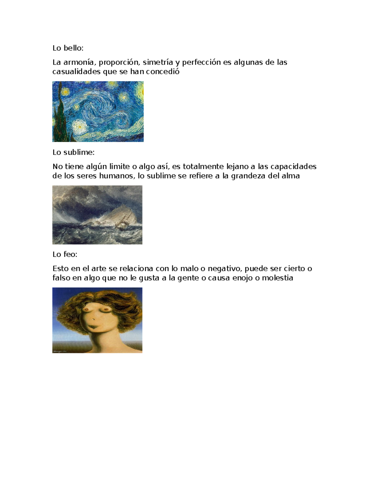 Act10pensamiento - act10 - Lo bello: La armonía, proporción, simetría y ...
