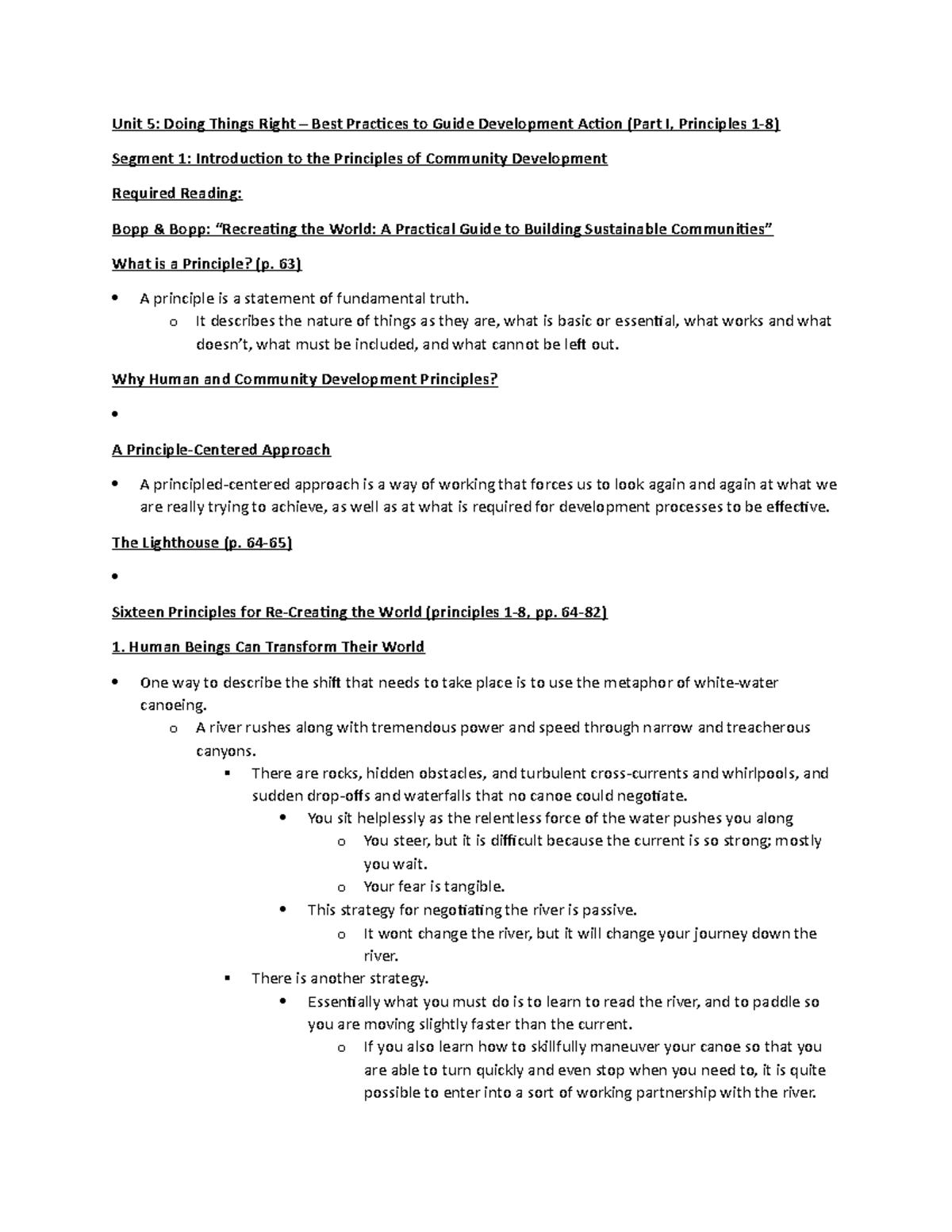 Unit 5 - Notes - Unit 5: Doing Things Right – Best Practices to Guide ...