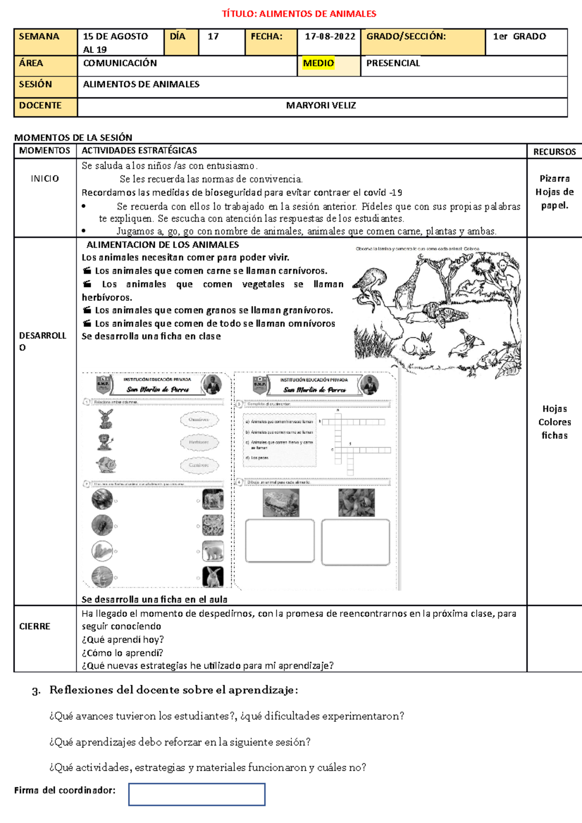 Alimentos DE Animales - TÍTULO: ALIMENTOS DE ANIMALES SEMANA 15 DE ...