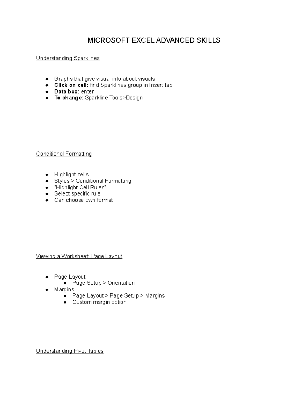 Computer Applications Notes 14 Microsoft Excel Advanced Skills Part 1 Microsoft Excel Advanced