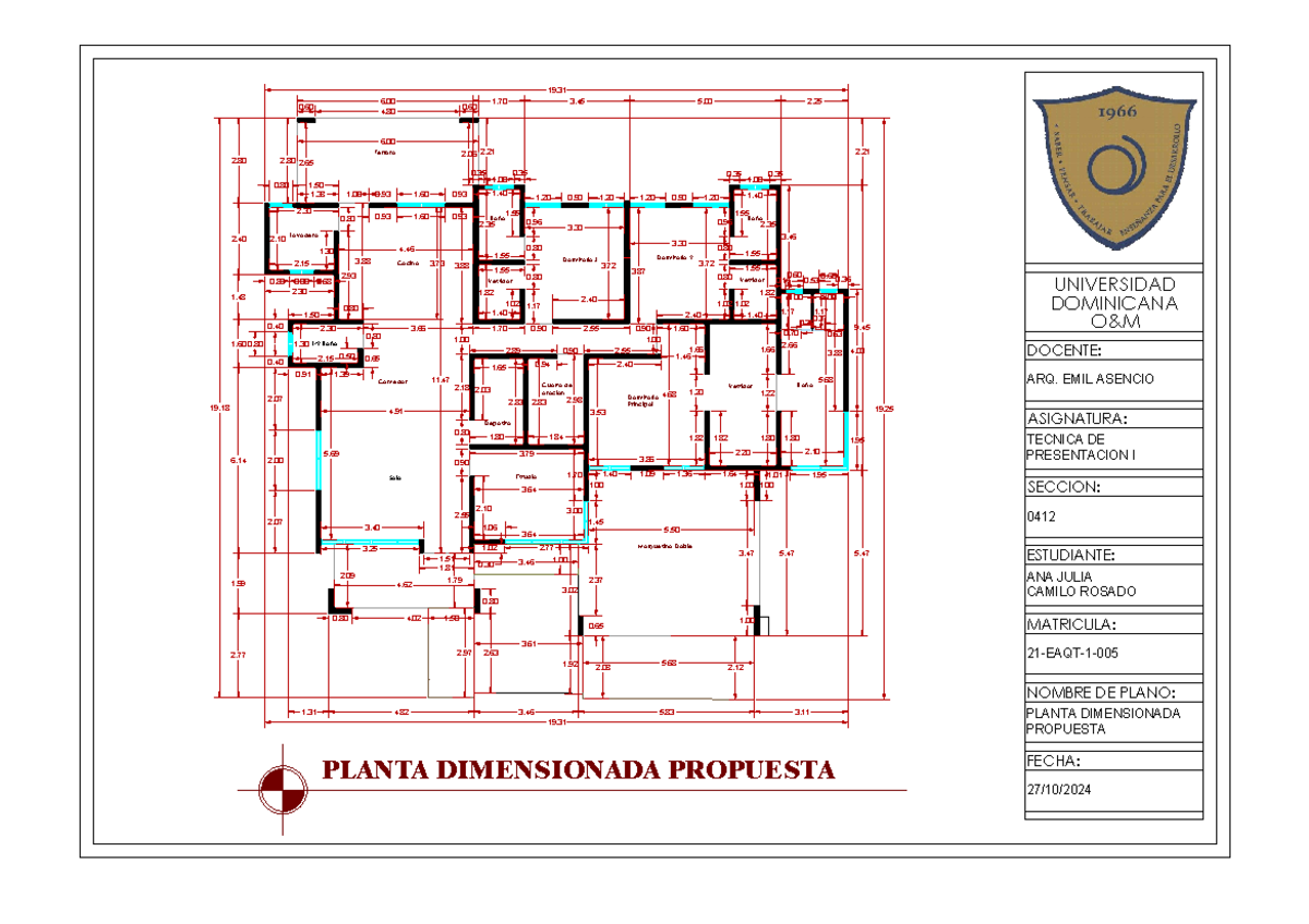 Proyecto Final Tecnica DE Presentacion I 0412- Planta Dimensionada ...