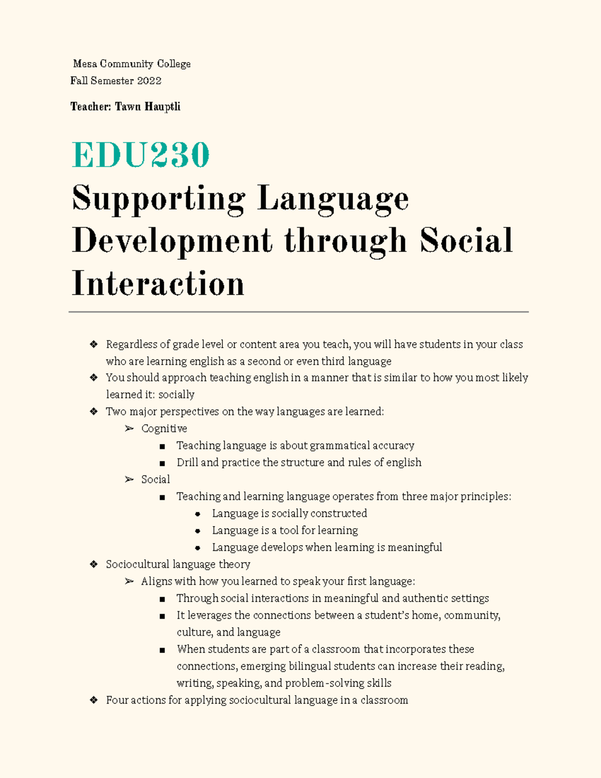 Inspire 14 - supporting language development through social interaction ...