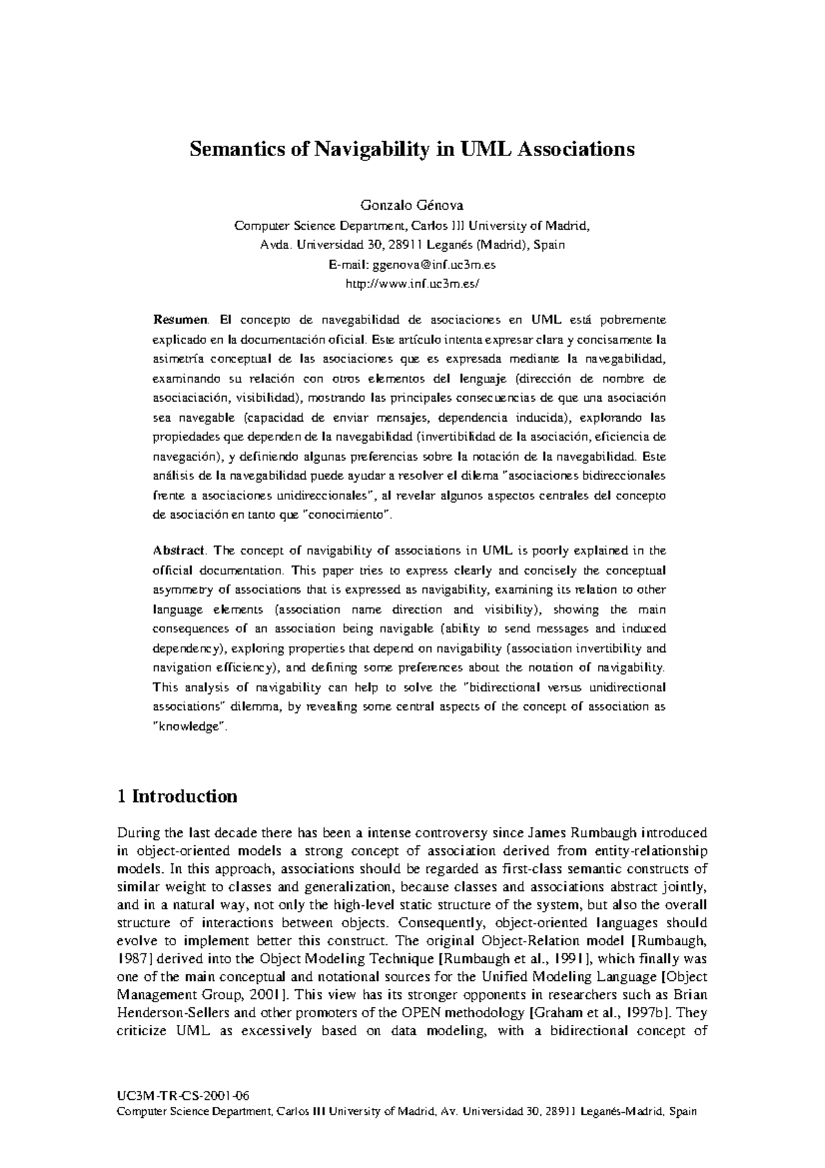 Semantics-of-navigability - UC3M-TR-CS-2001- Computer Science ...