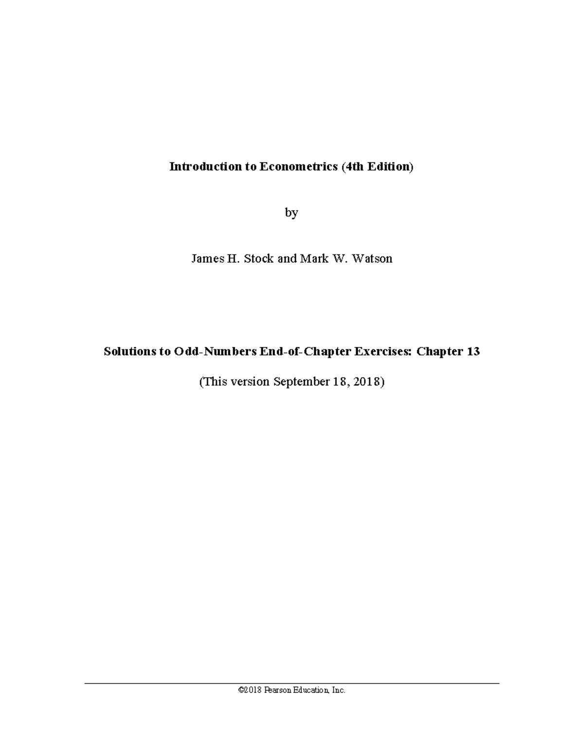 Chapter 13 students - solution to SW - Introduction to Econometrics ...