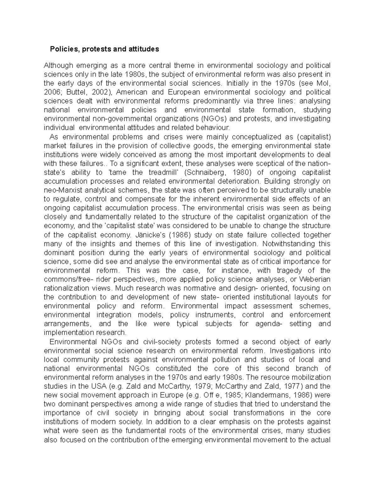 ENVI- Science (33) - As environmental problems and crises were mainly ...