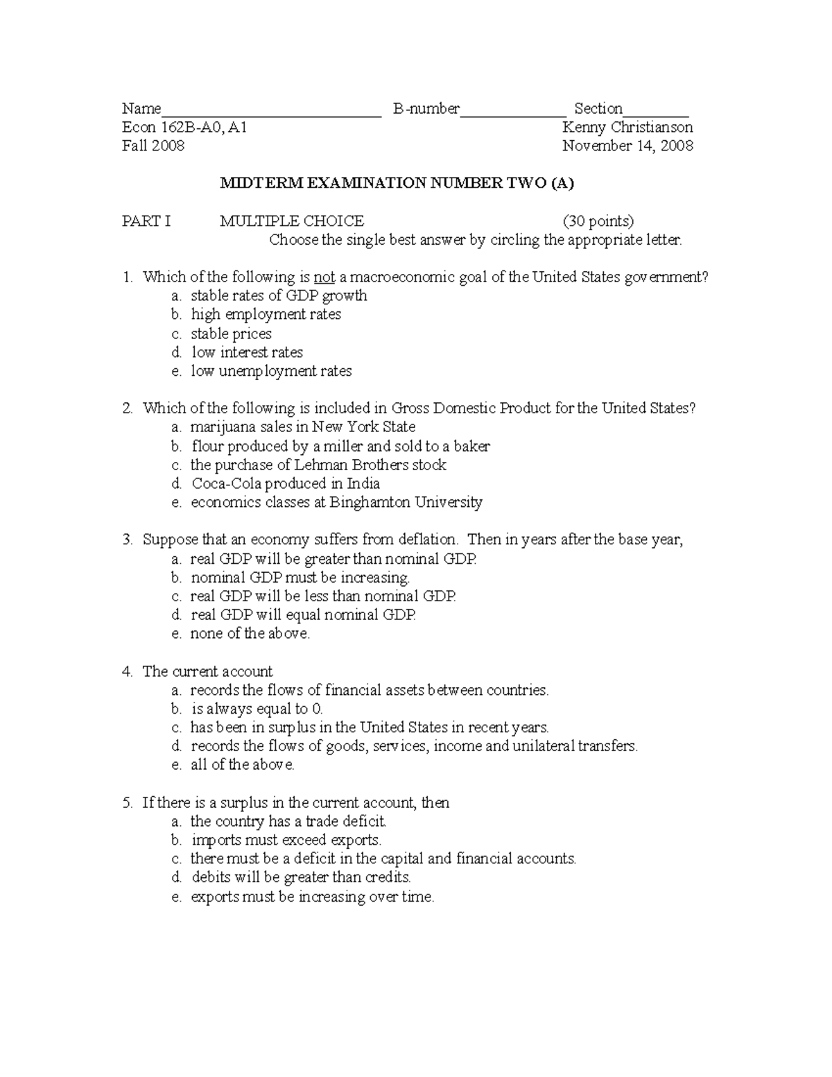 Midterm 2 fall 2008 - This course provides on overview of various aspects instructors should ...