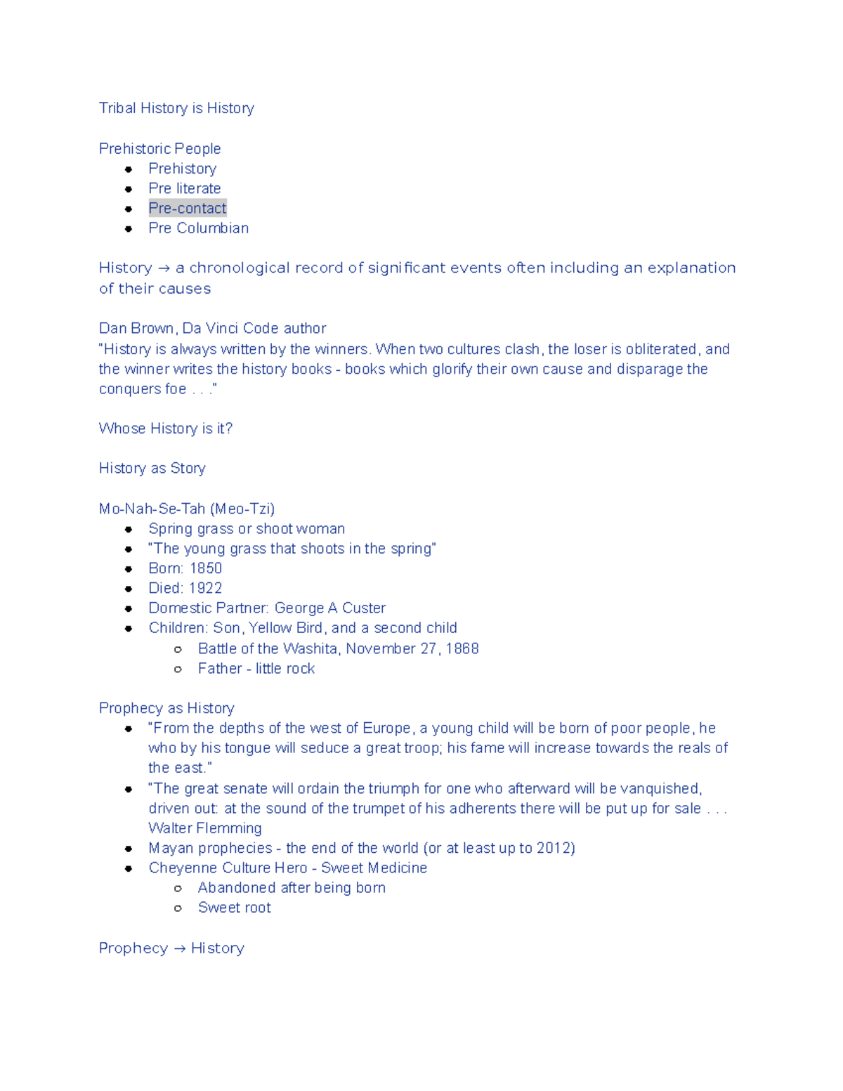 September 28 - Walter Fleming - Tribal History is History Prehistoric ...