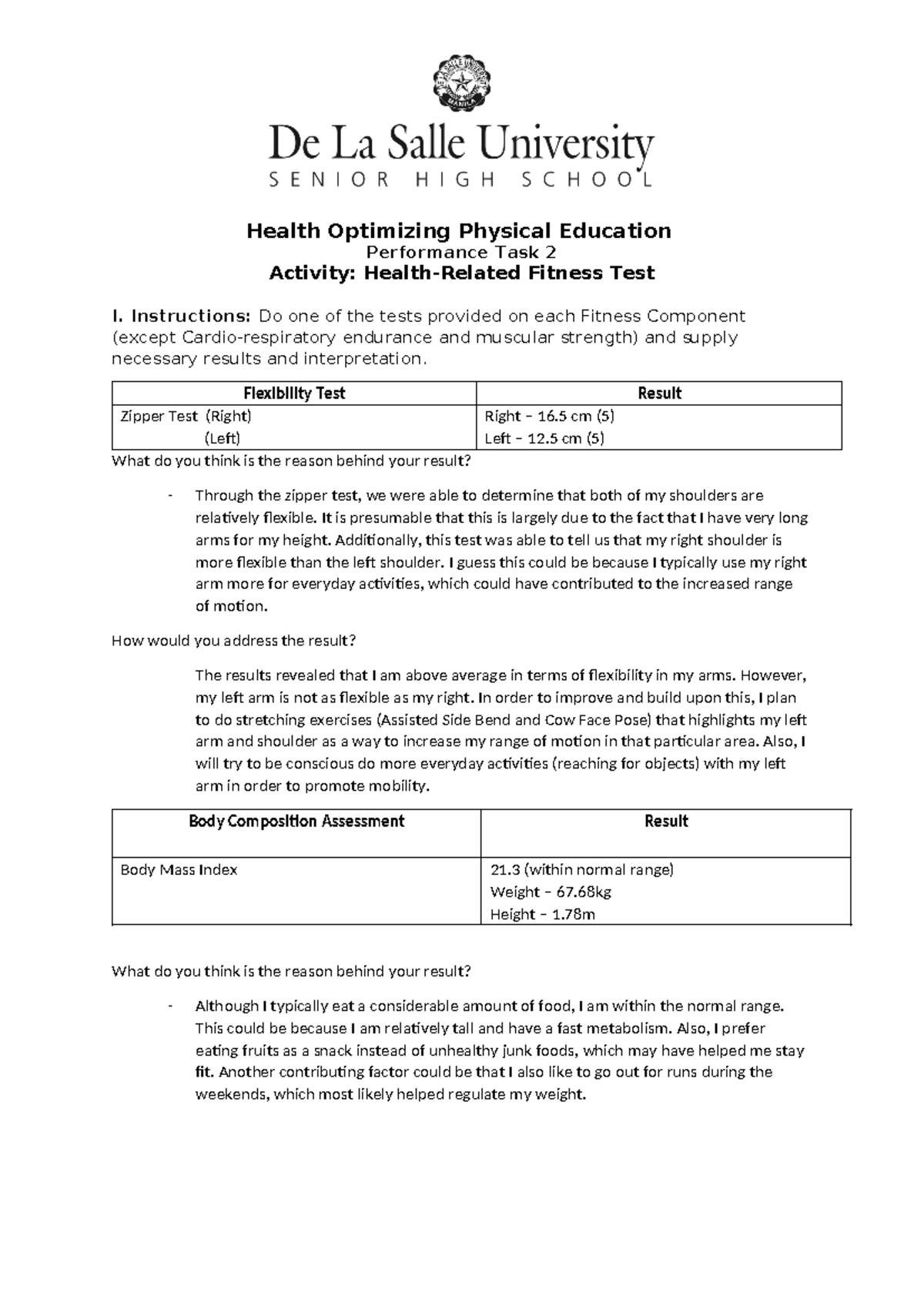 H.O.P.E 1 PT2 Activity Sheet-1-1 - Health Optimizing Physical Education ...