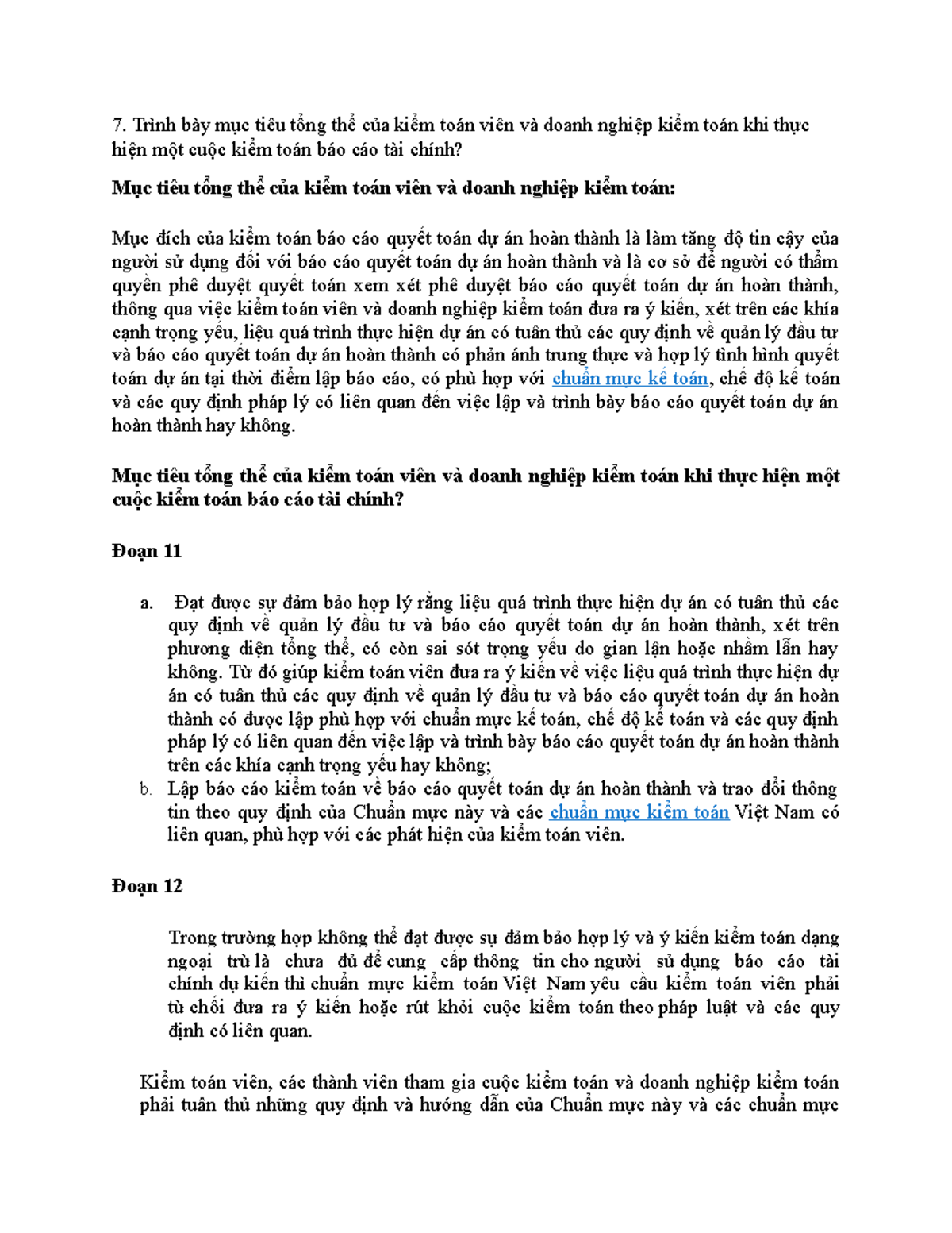 Thong-tu-200 - AGTWETYH - Trình bày mục tiêu tổng thể của kiểm toán ...