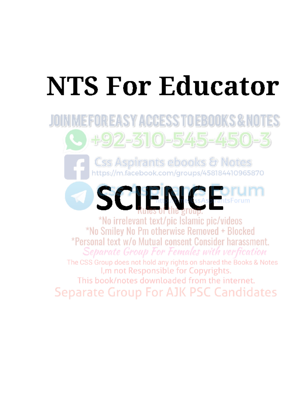 Exam 6 August 2014, questions and answers - SCIENCE NTS For Educator ...