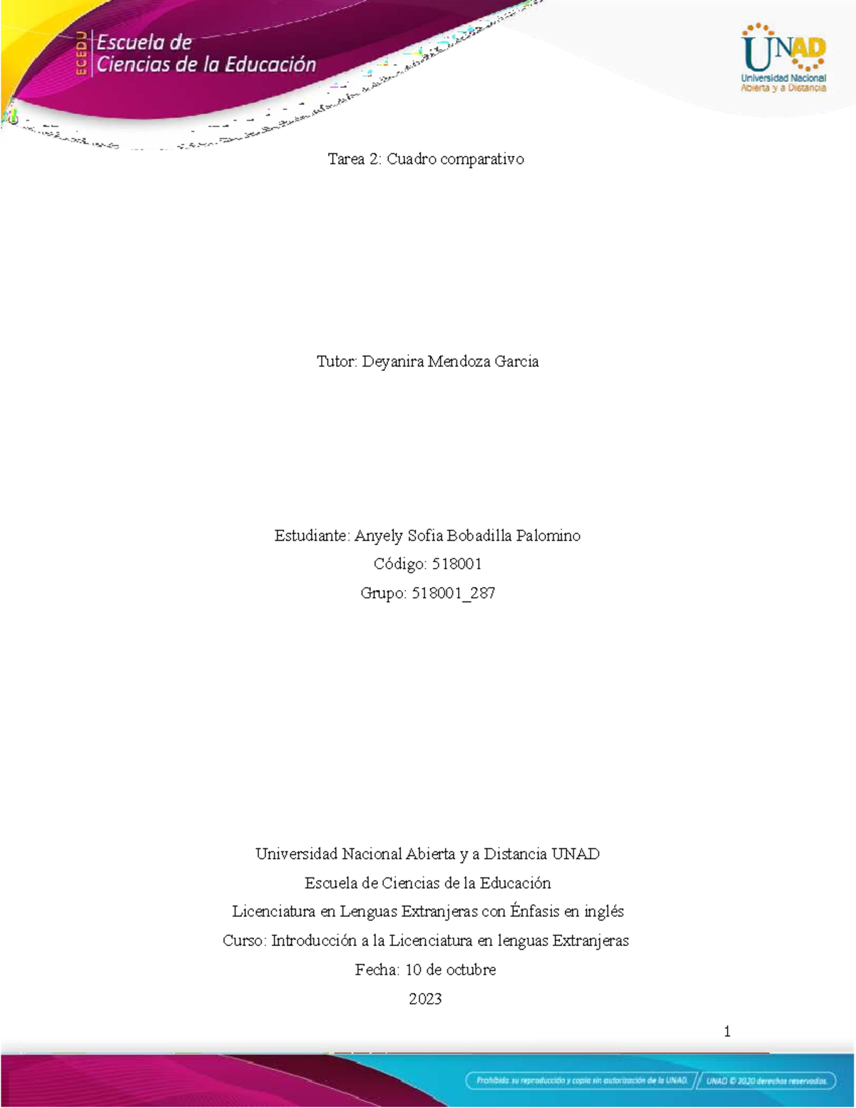 Tarea 2 - Cuadro Comparativo Anyely Sofia Bobadilla Palomino - Tarea 2 ...