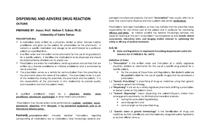 Module 3 PHLE Reviewer - MODULE 3MODULE 3 PRACTICE OF PHARMACYPRACTICE ...