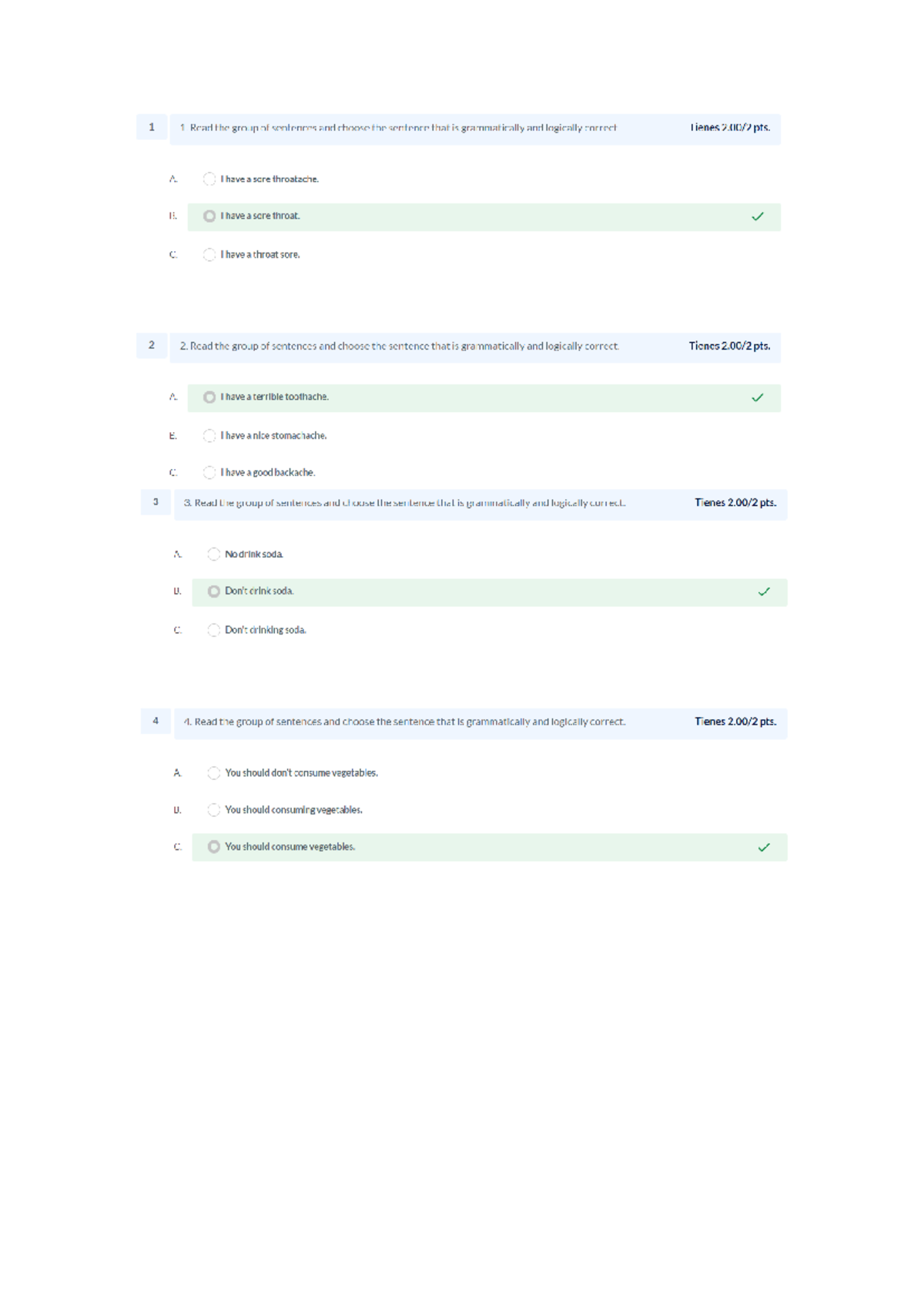 Week 15 - Pre-Task Quiz - Weekly quiz - 1 1. Read the group of ...