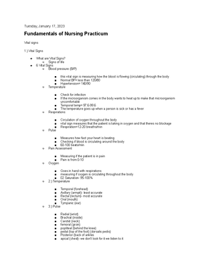 Fundamental Practiccum Notes Studocu Tuesday February 28 2023