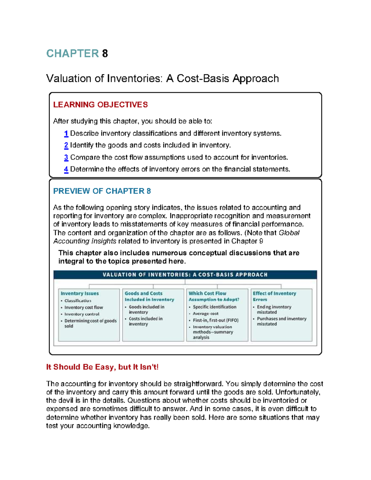 Ch 15IFRS 3e Keiso equity - CHAPTER 8 Valuation of Inventories: A Cost ...