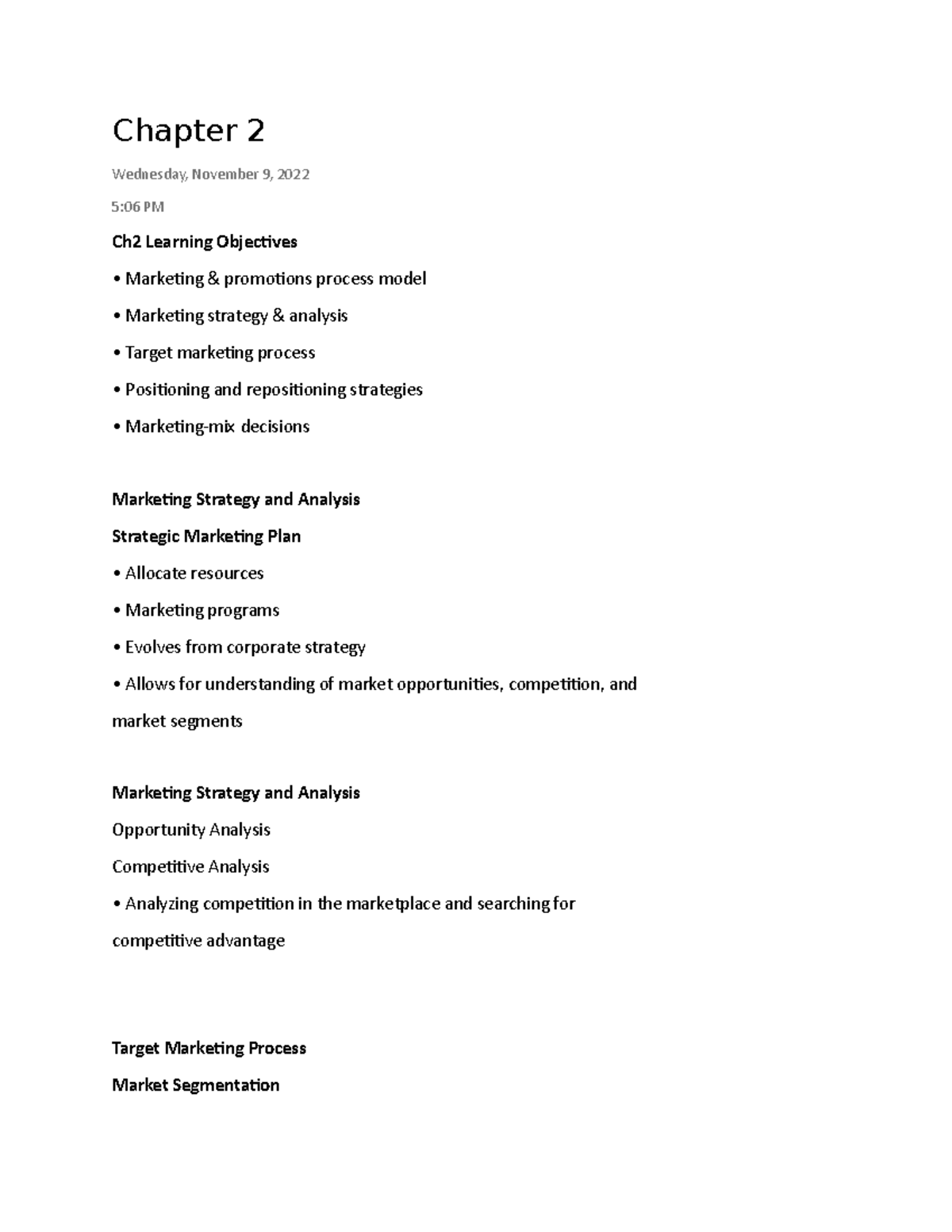 Ch2 - McGraw Hill CH.2 notes Integrated Marketing Communications ...