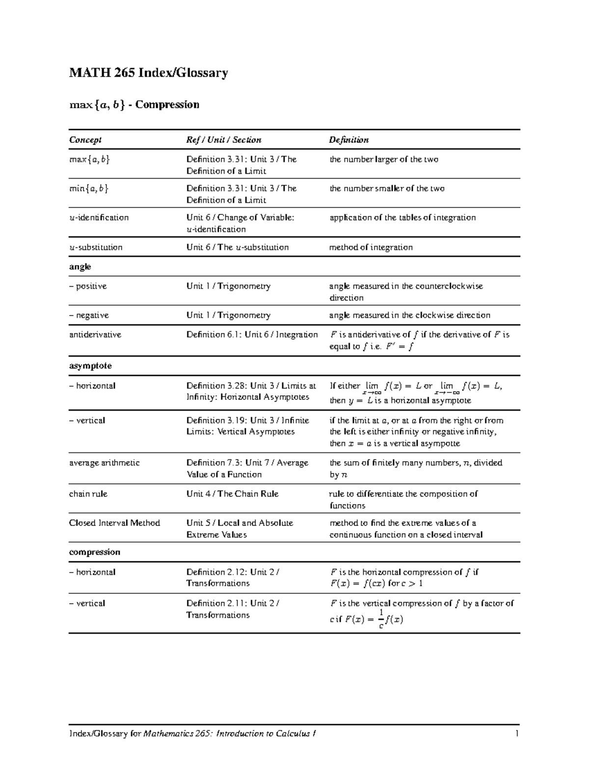 Math265 index glossary-Math265 index glossary - MATH 265 Index/Glossary ...