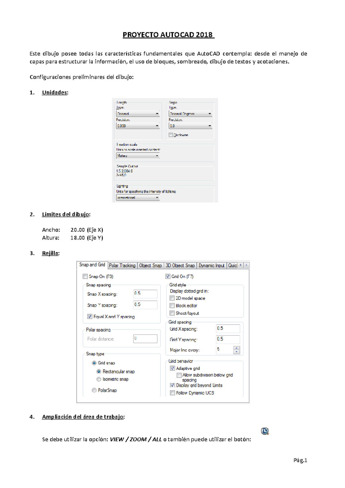 Proyecto Autocad - Para trabajos en este programa - PROYECTO AUTOCAD ...