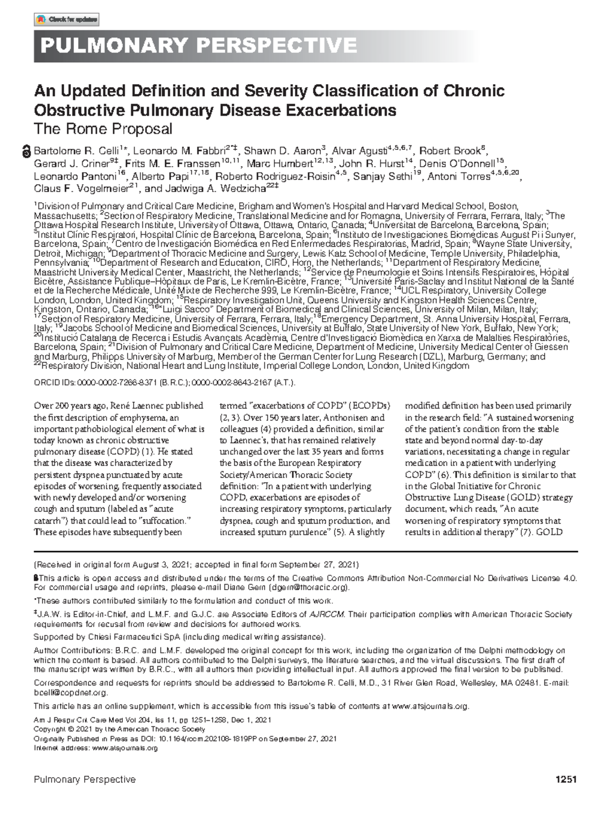 EPOC ATS - EPOC ATS - An Updated Definition and Severity Classification ...