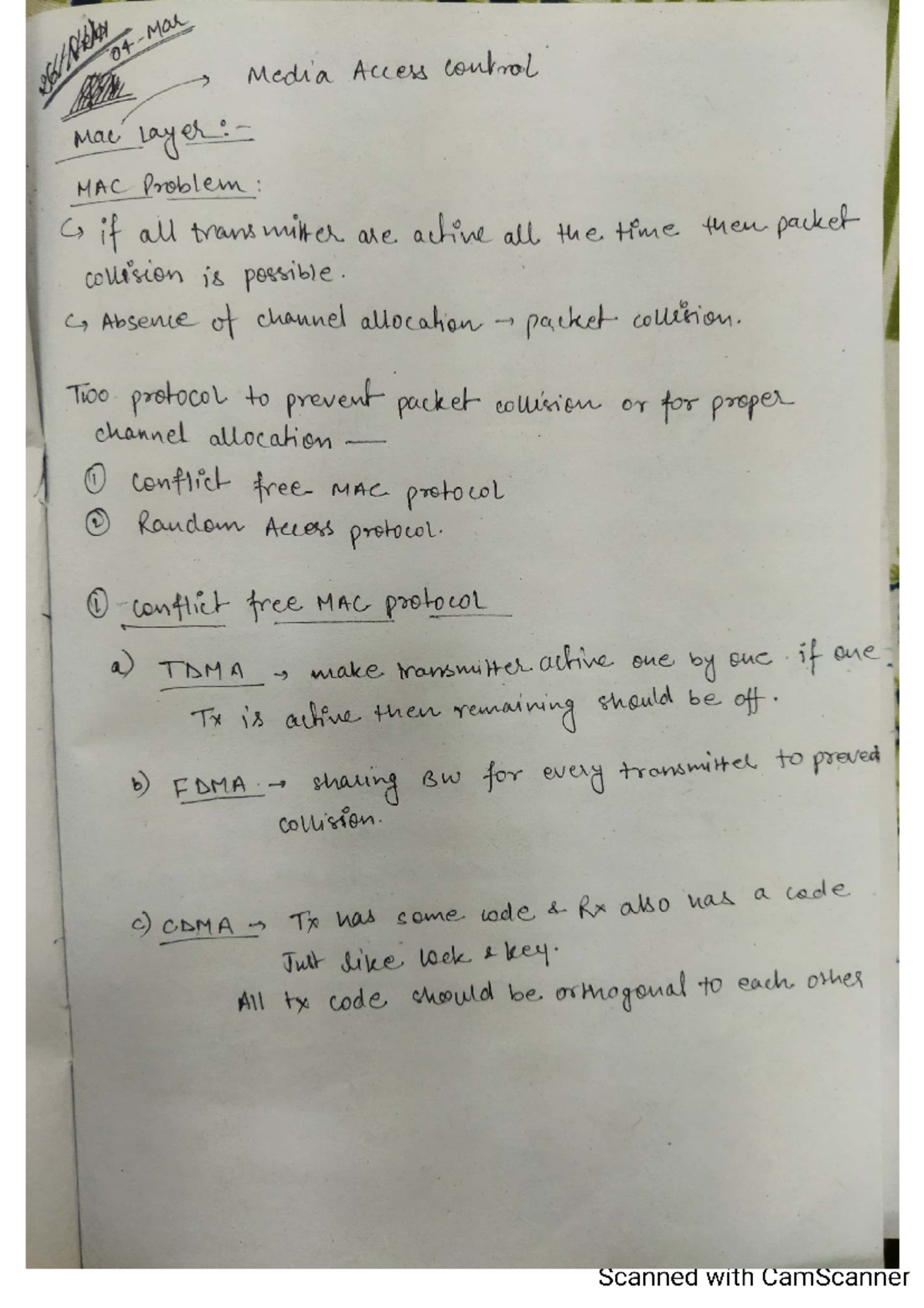 CN Class Notes - computer science - Studocu