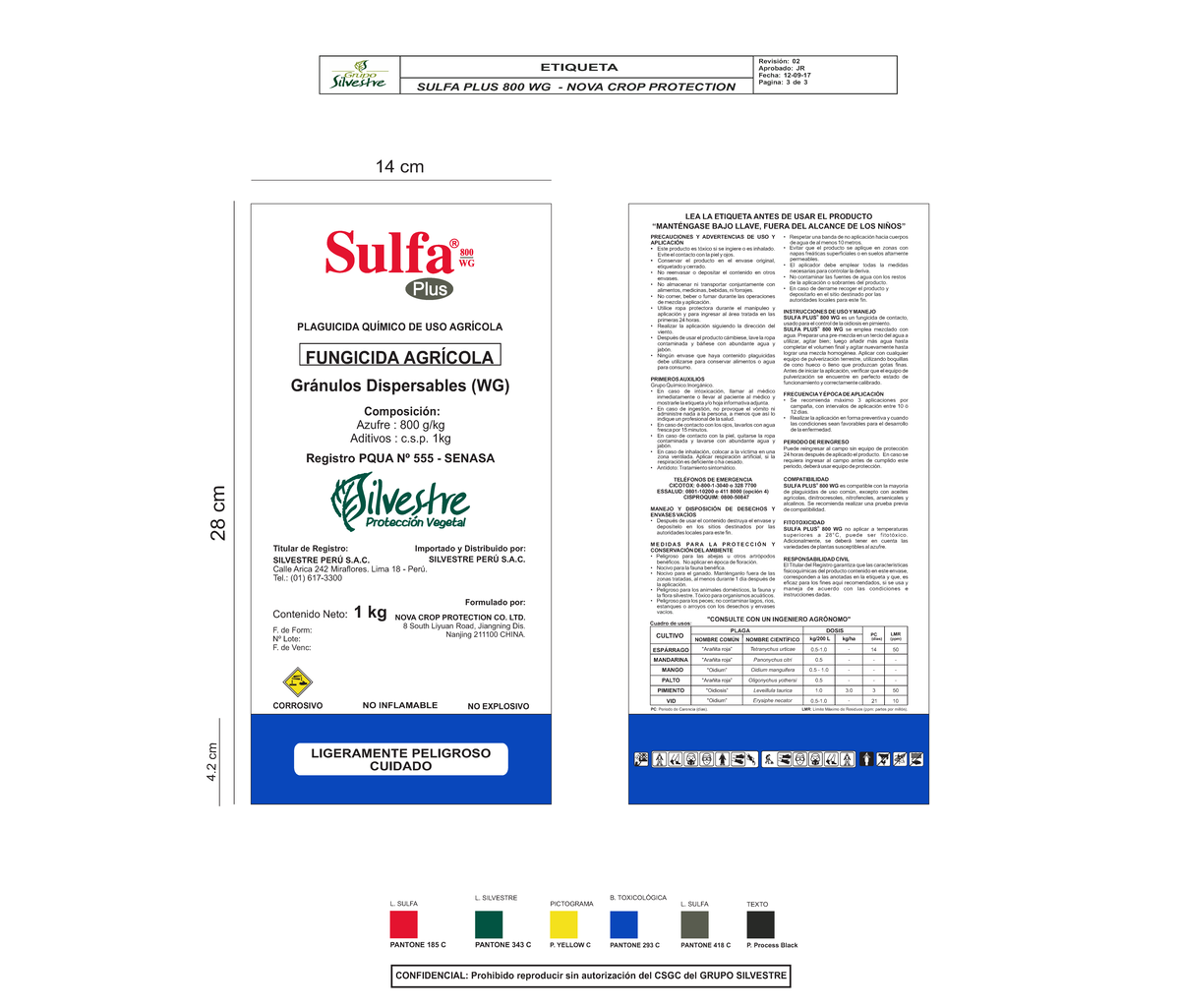 Sulfa PLUS 80 WG - Bolsa - 1 Kg - FUNGICIDA AGRÍCOLA Gránulos ...