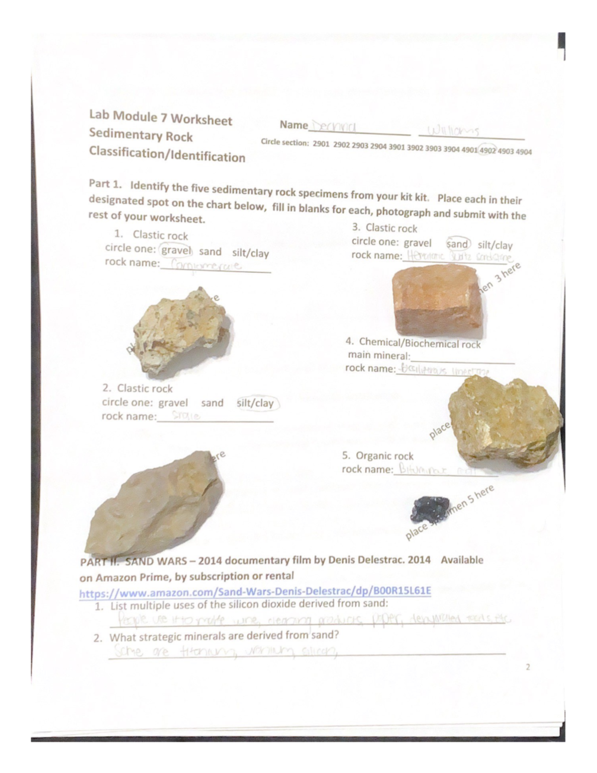 Lab Module 7 Worksheet - Lab Module 7 Worksheet Name Dechnia ...