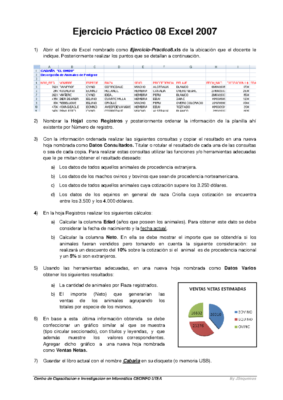 Ejpractico 8excel - Trabajo de información de la clase de excel en la semana 5 del mes de mayo ...