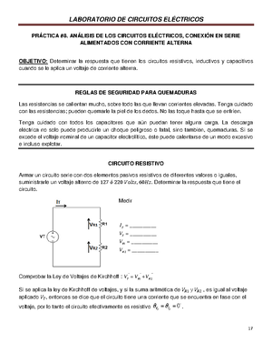 Circuitos Electricos Reporte 1 - LABORATORIO DE CIRCUITOS ELÉCTRICOS PRÁCTICA #1. REGLAS DE ...