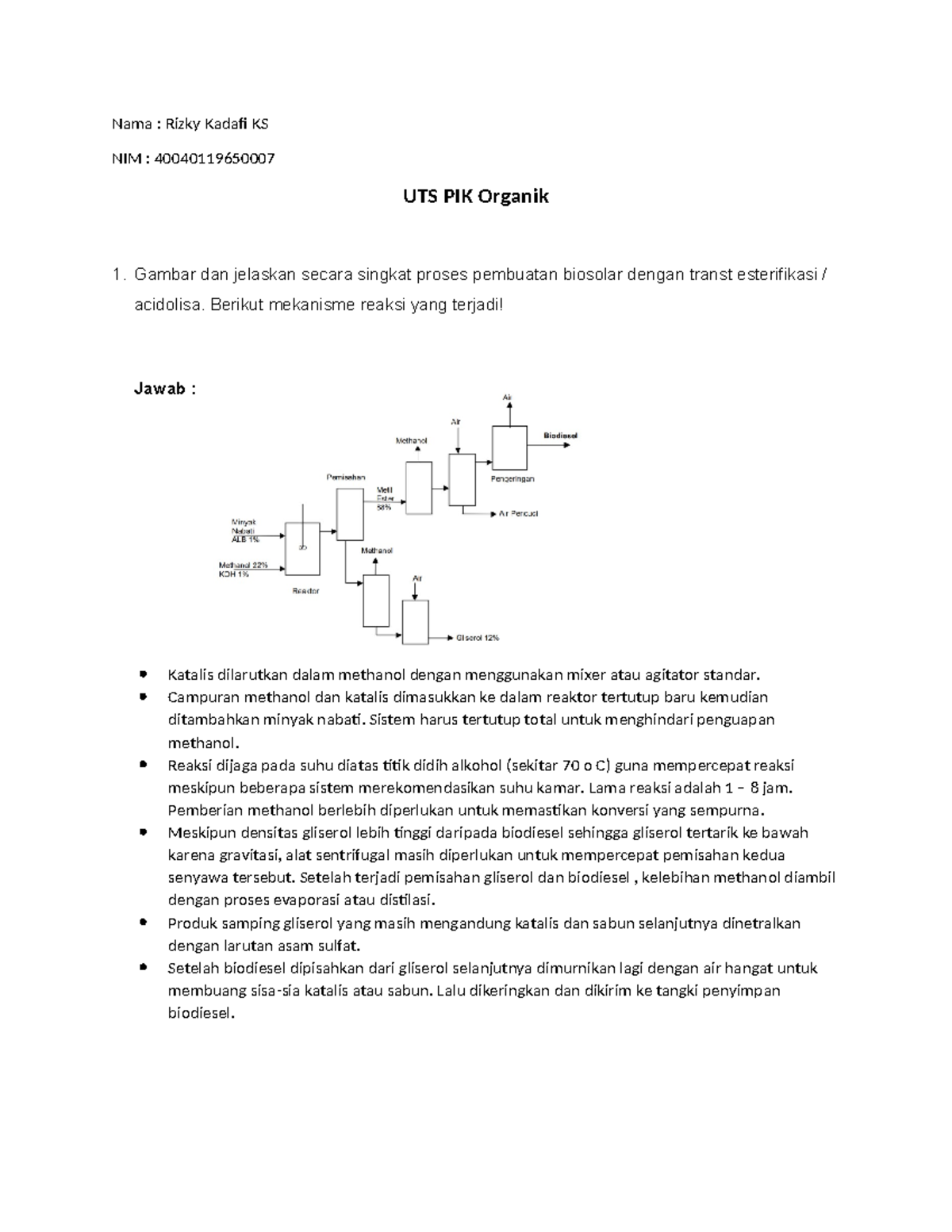 40040119650007 Rizky Kadafi KS PIKOrganik - Nama : Rizky Kadafi KS NIM : 40040119650007 UTS PIK ...
