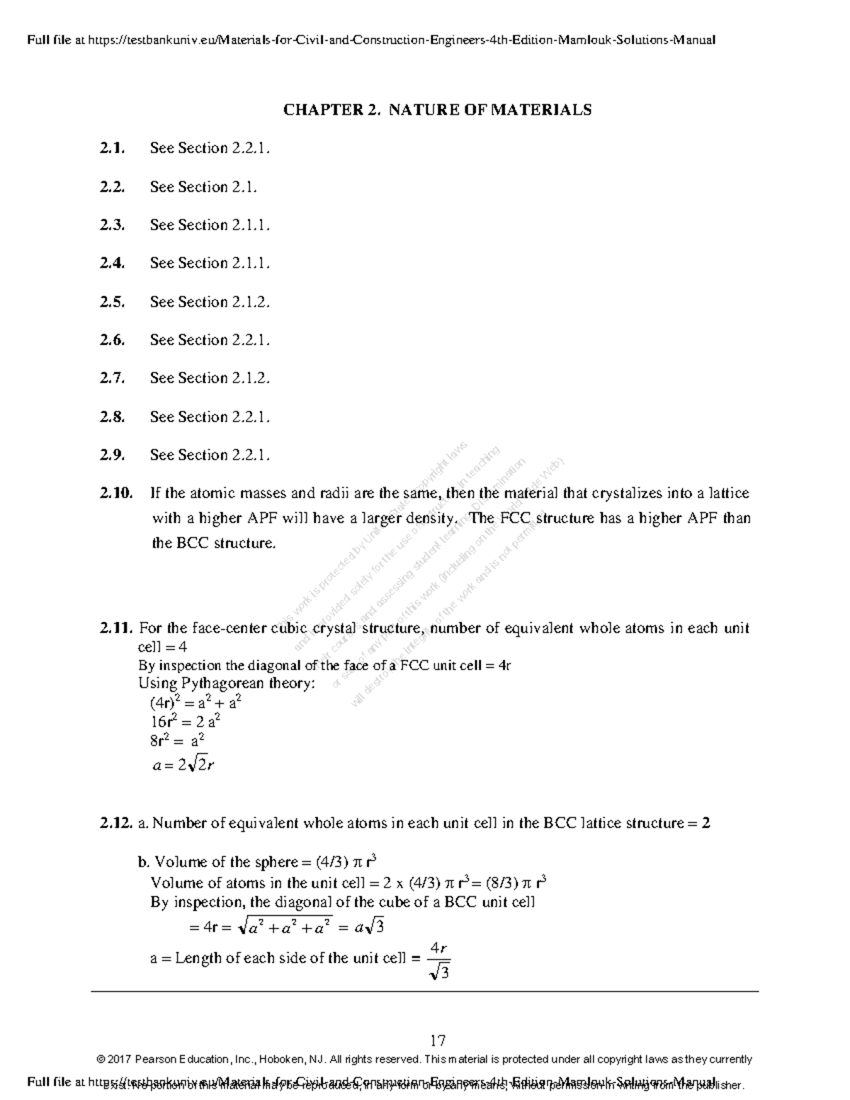 Materials for Civil and Construction Eng - 17 CHAPTER 2. NATURE OF ...