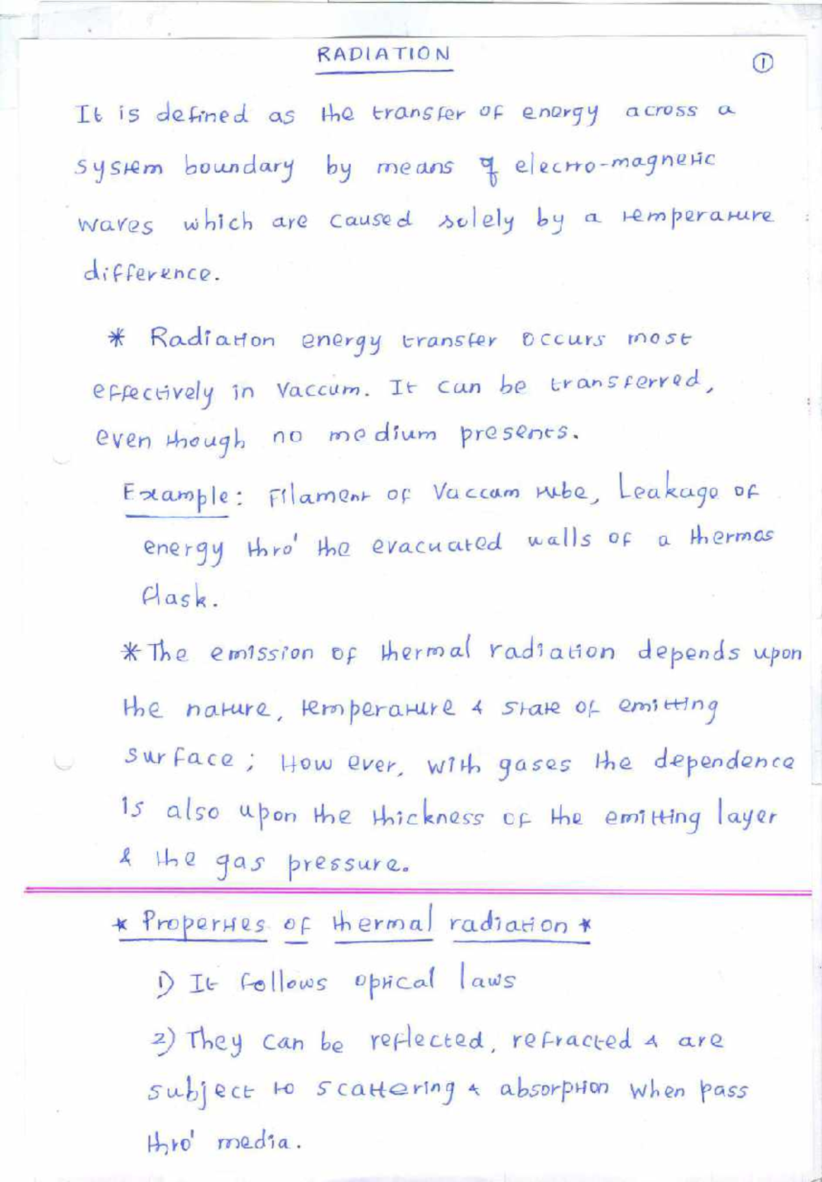 HMT Pass Material-218-255 - RADIATION I It is defined as the transfer ...