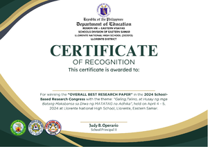 lorrrrrrrrrrrrrrr - REGION VIII DIVISION OF EASTERN SAMAR LLORENTE ...