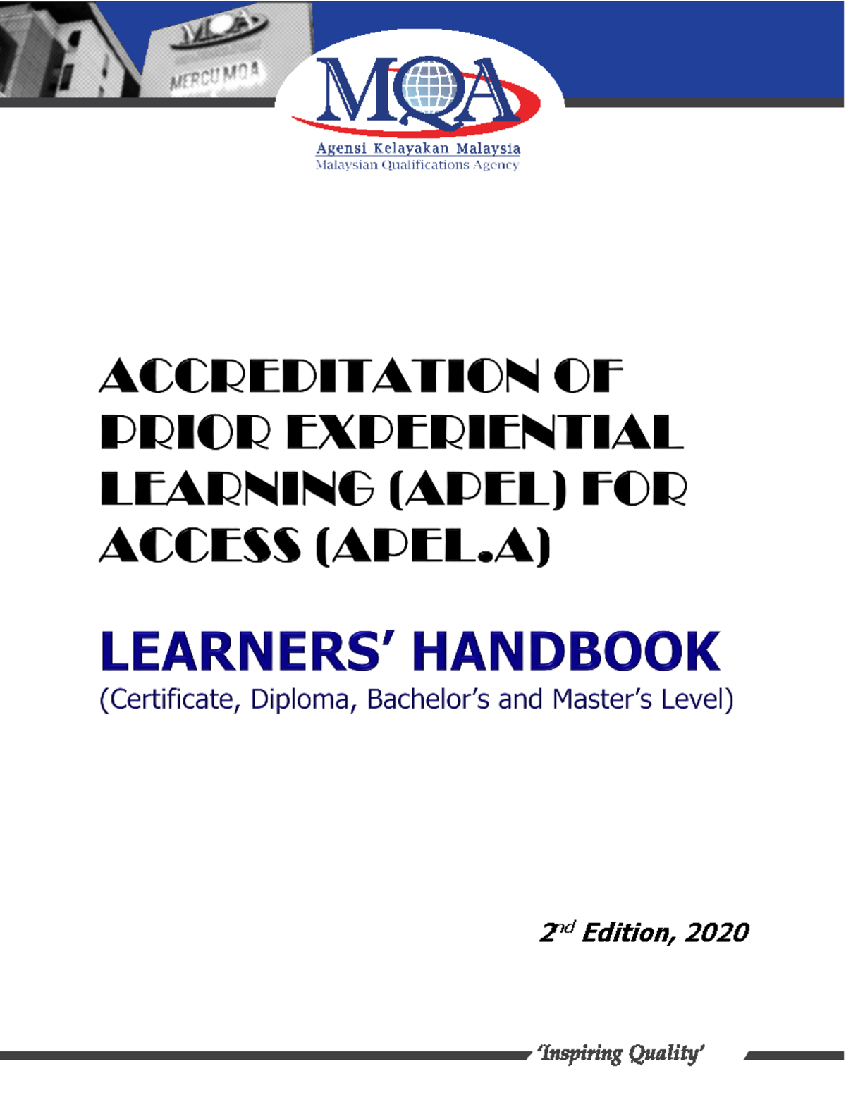 APEL.A Handbook FOR Learners L3-L7 16022021 - 2 nd Edition, 2020 ...