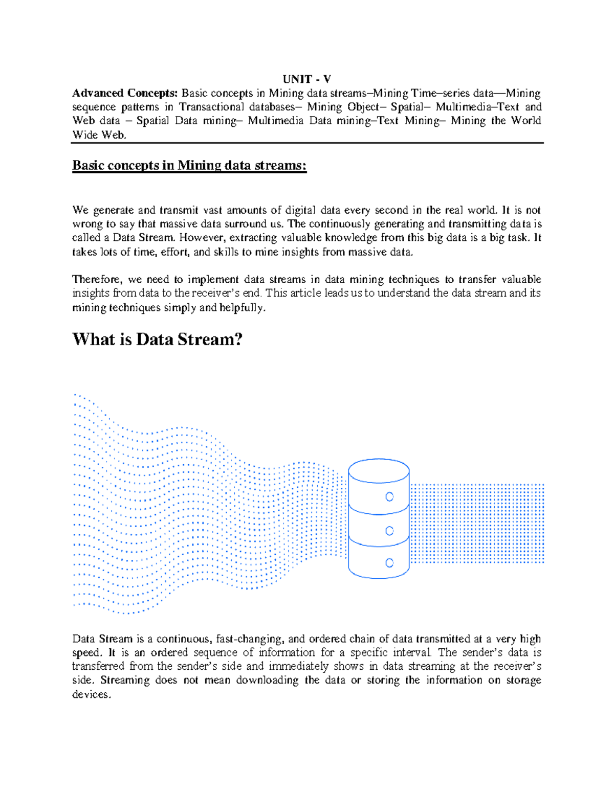 UNIT 5 - Electronic sensors unit 5 - UNIT - V Advanced Concepts: Basic ...