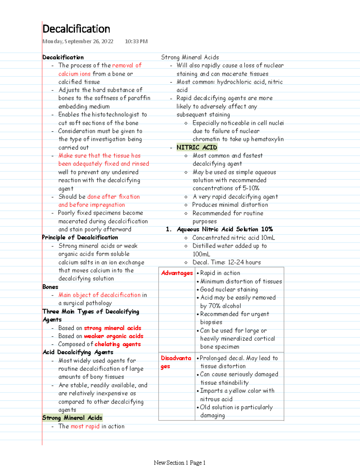 Decalcification-Reviewer - Decalcification The process of the removal ...