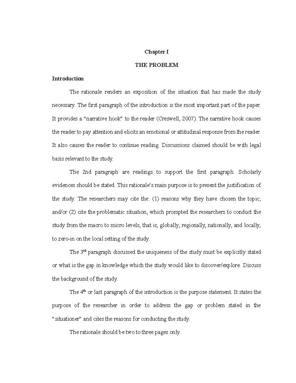 Format chapter 1 3 - Arnis Pointers To Review - Chapter I THE PROBLEM ...