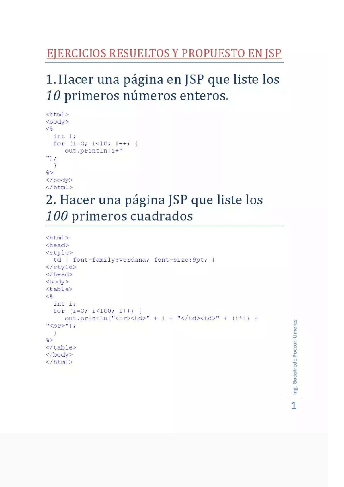 Ejercicios-Resueltos-jsp Taller - Informatica - Studocu