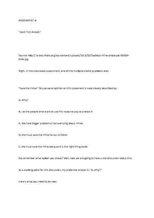 SUS - Compulsory assignment - Assessment 7 Part 1The results I got from ...