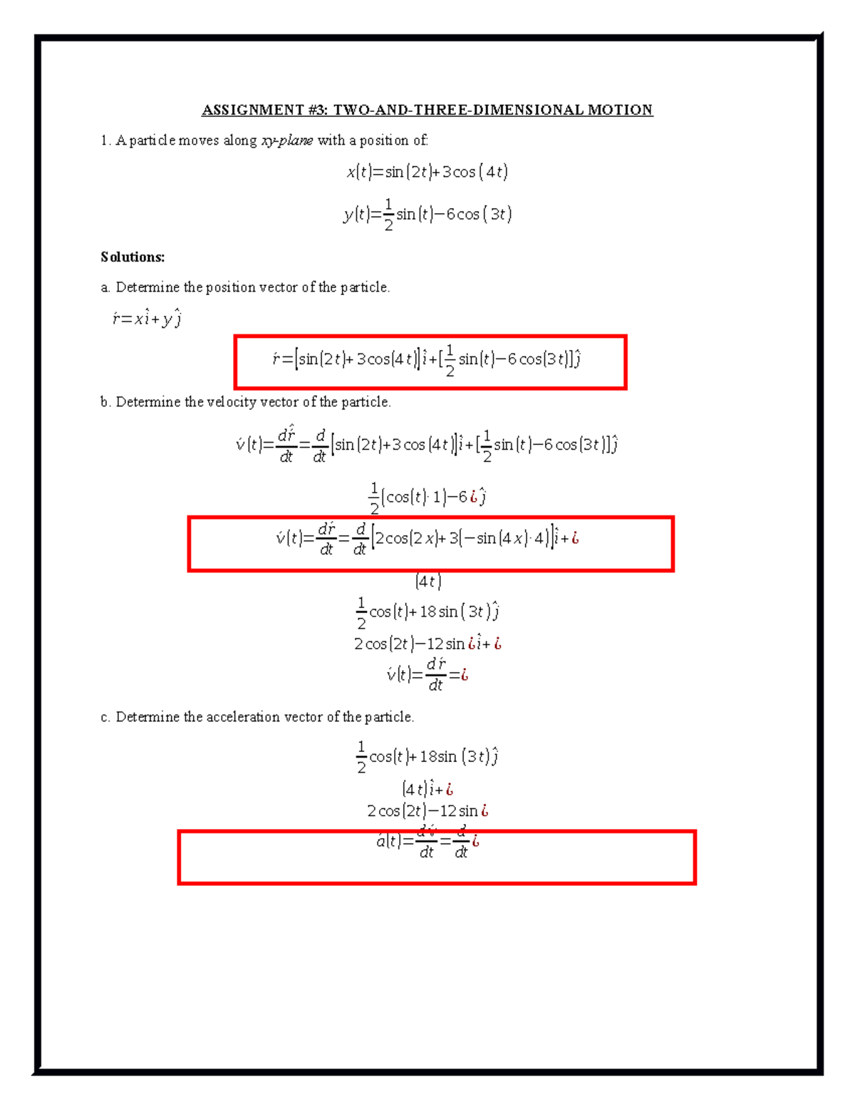 PHYS001 - Two- and Three-Dimensional Motion - Calculus-Based Physics 001 - TIP - Studocu