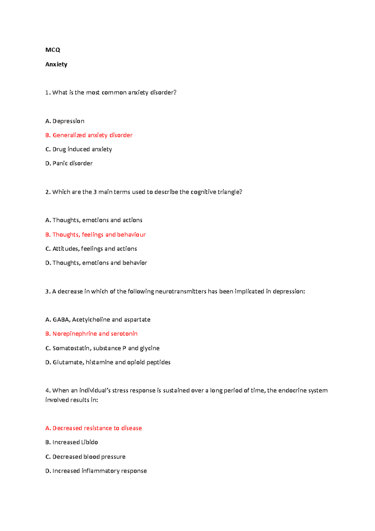 Answers For Practice Questions About Anxiety For STATE Exam MCQ answers-for-practice-questions-about-anxiety-for-state-exam-mcq